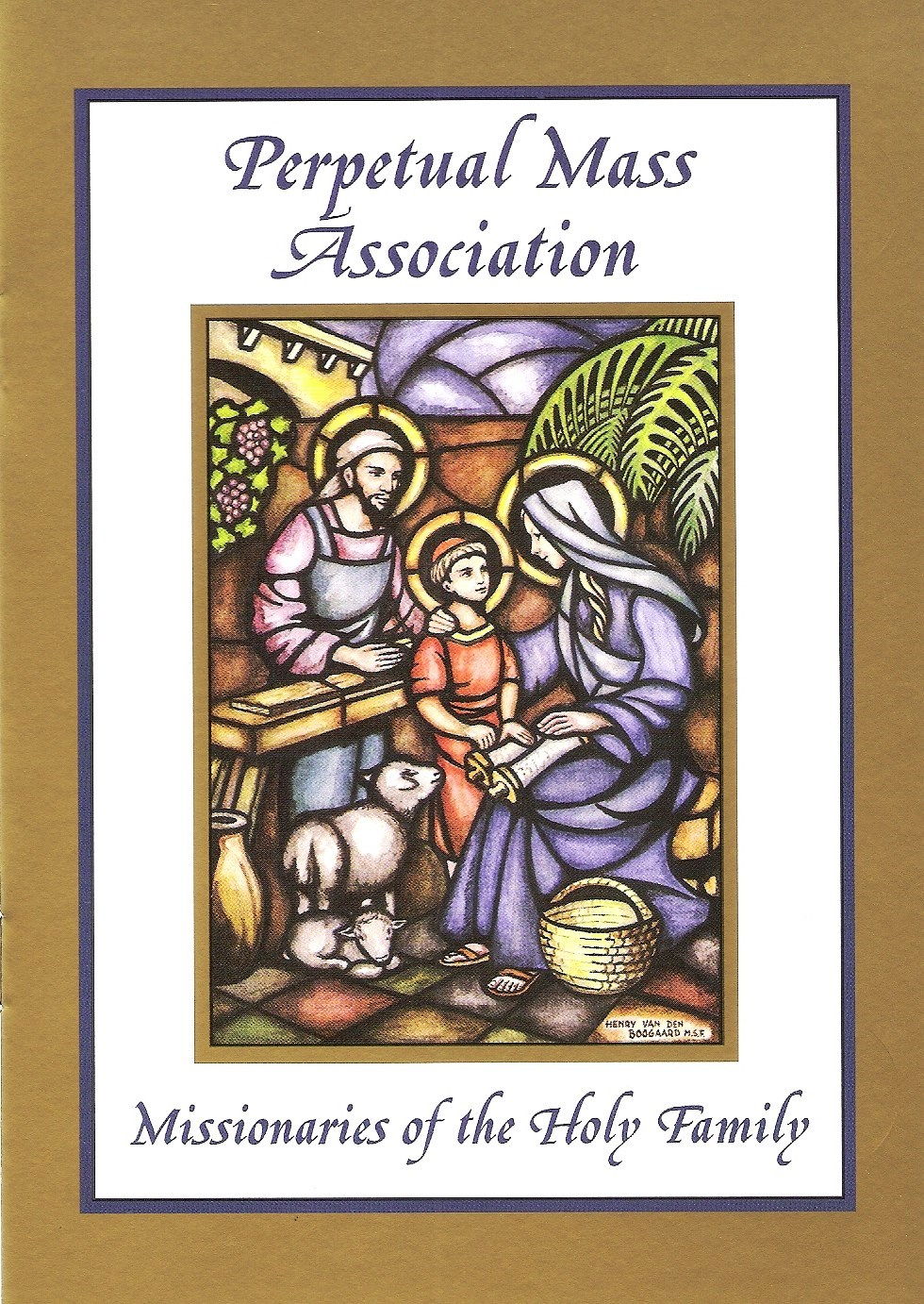 Perpetual Mass Association - Missionaries of the Holy Family